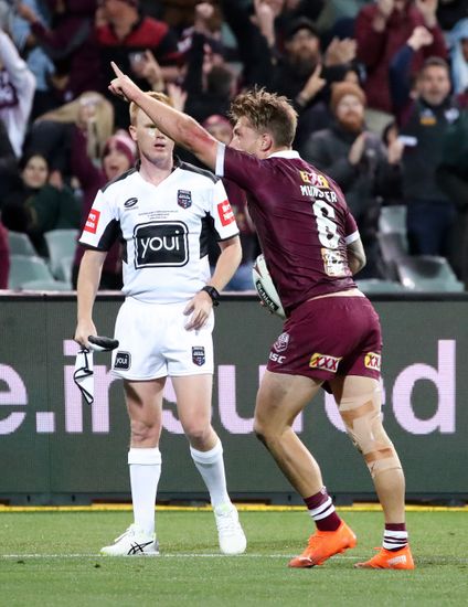 Cameron Munster Qld Maroons Scores Try Editorial Stock Photo - Stock ...