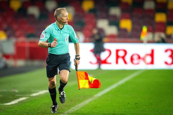 Assistant Referee Michael George During Efl Editorial Stock Photo ...