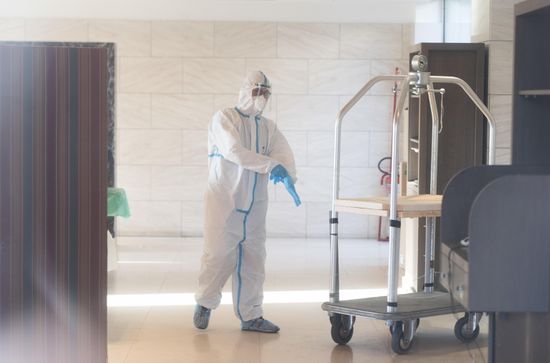 Health Workers Ppe Deployed One Hotels Editorial Stock Photo - Stock ...