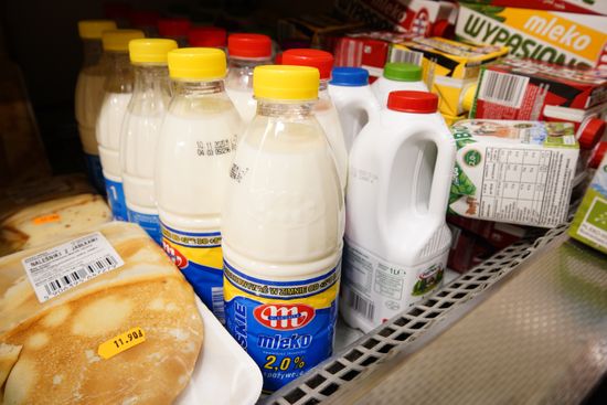 Mlekovita Branded Milk Seen On Shelves Editorial Stock Photo - Stock ...