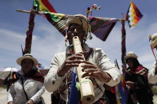 Residents Orinoca Hometown Former Bolivian President Editorial Stock ...