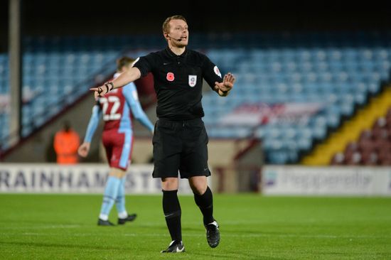 Referee Samuel Barrott During Efl Trophy Editorial Stock Photo - Stock ...