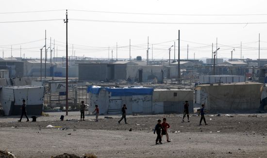 Displaced Iraqi Children Play Habbaniyah Camp Editorial Stock Photo ...