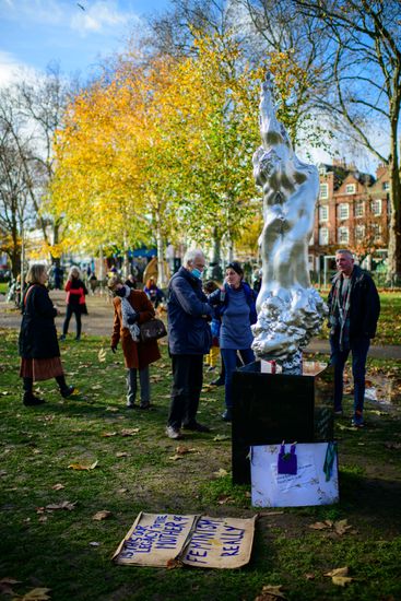 Visitors Controversial Mary Wollstonecraft Sculpture By Editorial Stock ...