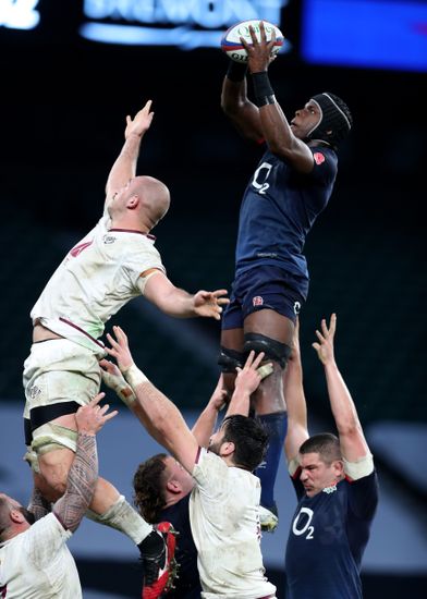 Maro Itoje England Lifted Win Lineout Editorial Stock Photo - Stock ...