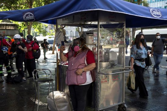 Street Vendor Wears Mask Protect Herself Editorial Stock Photo - Stock ...