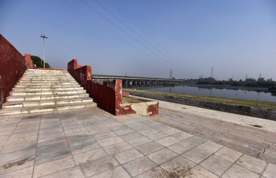 Chhat Ghat Near Ito Yamuna Seen Editorial Stock Photo - Stock Image ...