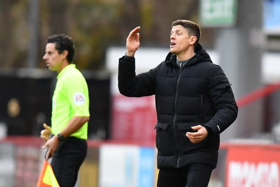 Stevenage Fc Manager Alex Revell During Editorial Stock Photo - Stock ...