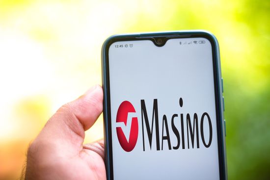 This Photo Illustration Masimo Logo Seen Editorial Stock Photo - Stock ...