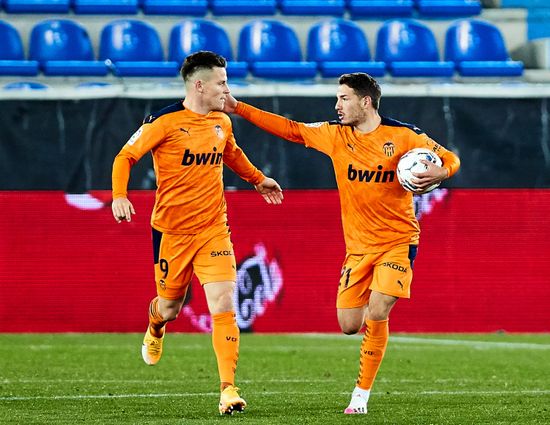 Kevin Gameiro Manu Vallejo Valencia Cf Editorial Stock Photo - Stock ...