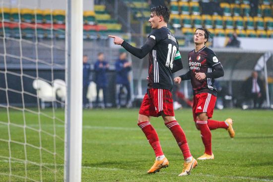 Lr Steven Berghuis Feyenoord Joao Teixeira Editorial Stock Photo ...