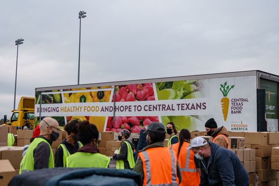 Volunteers Central Texas Food Bank Wait Editorial Stock Photo - Stock ...
