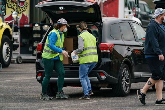 Volunteers Central Texas Food Bank Load Editorial Stock Photo - Stock ...