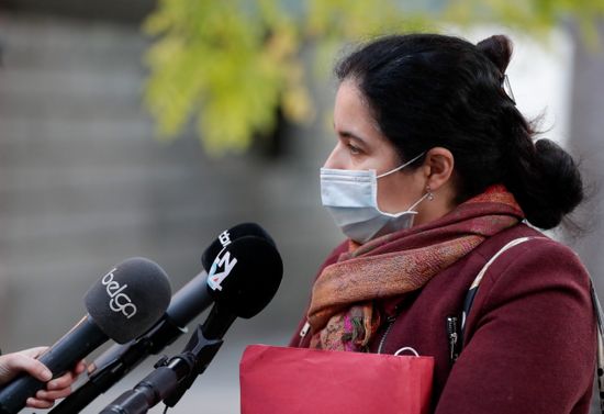 Mawdas Parents Lawyer Selma Benkhelifa Speaks Editorial Stock Photo ...