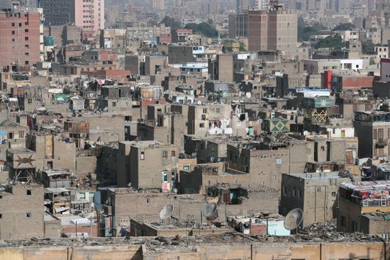 Aerial View Slums Bulaq Cairo Egypt Editorial Stock Photo - Stock Image ...