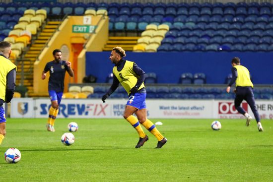Nicky Maynard 22 Mansfield Town Warms Editorial Stock Photo - Stock ...