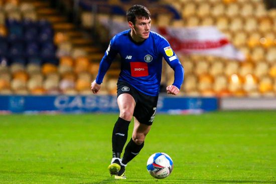 Ryan Fallowfield Harrogate Town On Ball Editorial Stock Photo - Stock ...