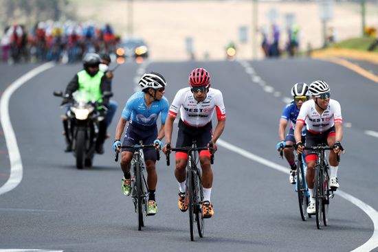 Cyclists Pablo Caicedo Cl Cristian Pita Editorial Stock Photo - Stock ...
