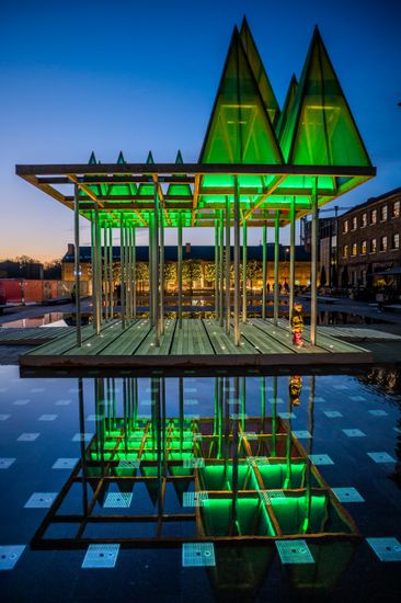 Granary Square Electric Nemeton Tree Designed Editorial Stock Photo ...