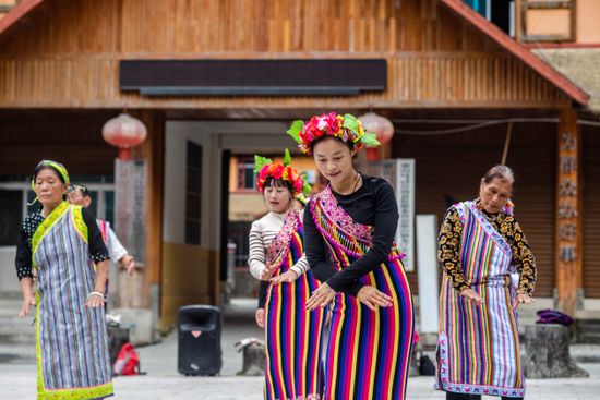 Dulong Residents Dance On Square Dulongjiang Editorial Stock Photo ...