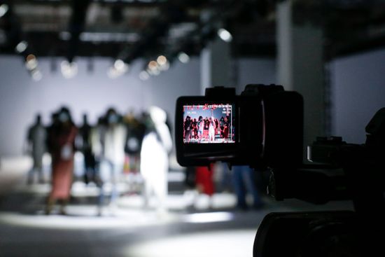 Video Camera Display Shows Models On Editorial Stock Photo - Stock ...