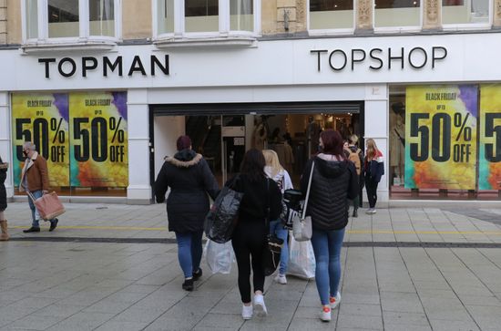 Topshop Topman On Queen Street Cardiff Editorial Stock Photo - Stock ...