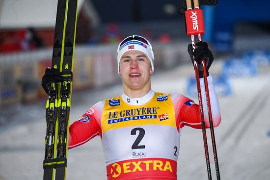 Erik Valnes Norway Celebrates Finish Area Editorial Stock Photo - Stock ...