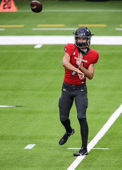 Unlv Rebels Quarterback Kenyon Oblad 7 Editorial Stock Photo - Stock ...