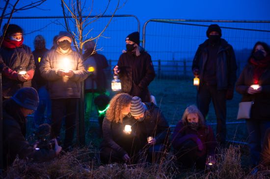 Candle Lit Vigil Held Dusk Today Editorial Stock Photo - Stock Image ...