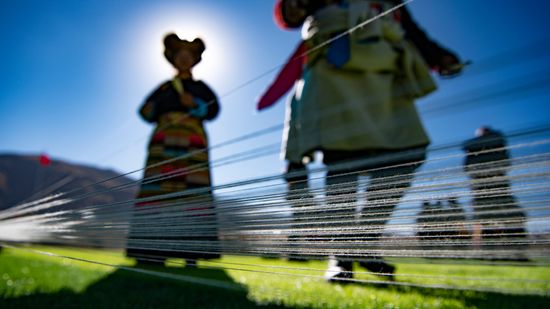 Contestants Take Part Tibetan String Game Editorial Stock Photo - Stock ...