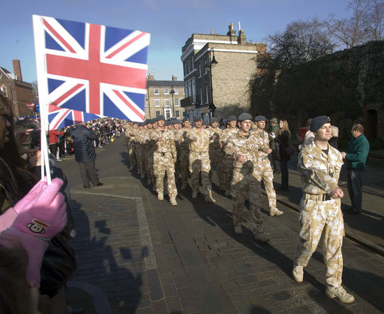 27 Squadron Raf Regiment March Through Editorial Stock Photo - Stock ...