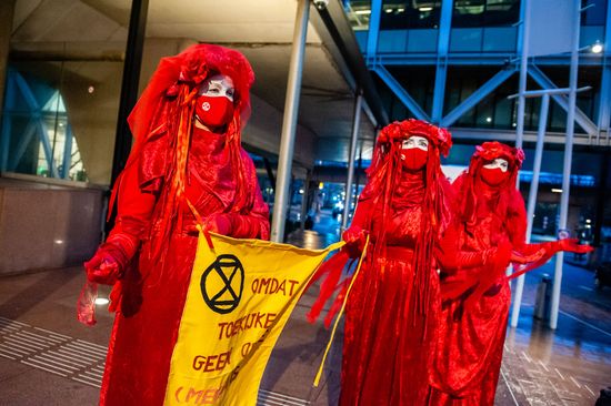 Red Rebels Extinction Rebellion Arrive Court Editorial Stock Photo ...