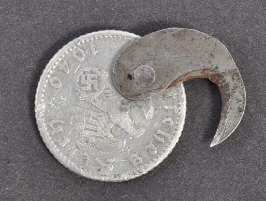 Dangerous Money Coin Concealing Blades a Editorial Stock Photo - Stock ...