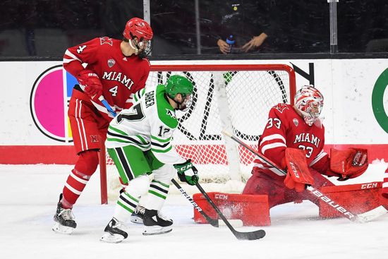 Miami Redhawks Goaltender Ben Kraws 33 Editorial Stock Photo - Stock ...