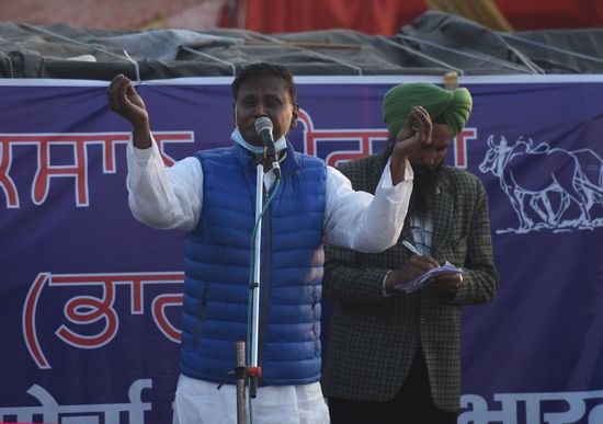 Former Mp Udit Raj Address Farmers Editorial Stock Photo - Stock Image ...