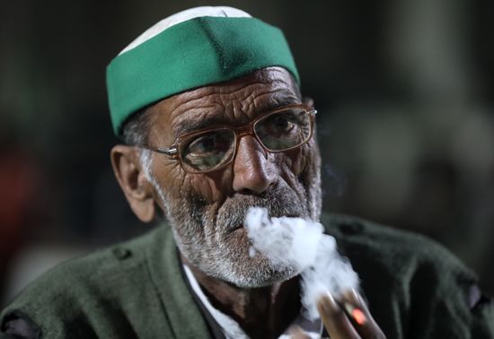 Indian Farmer Smokes Beedi He Takes Editorial Stock Photo - Stock Image ...