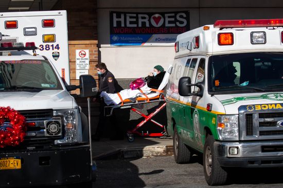 Patient Wheeled Outside Emergency Room Maimonides Editorial Stock Photo ...