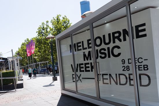 Melbourne Music Week Advertisement Seen Festivals Editorial Stock Photo ...