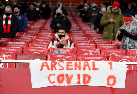 Banner Arsenal Fans Editorial Stock Photo - Stock Image | Shutterstock