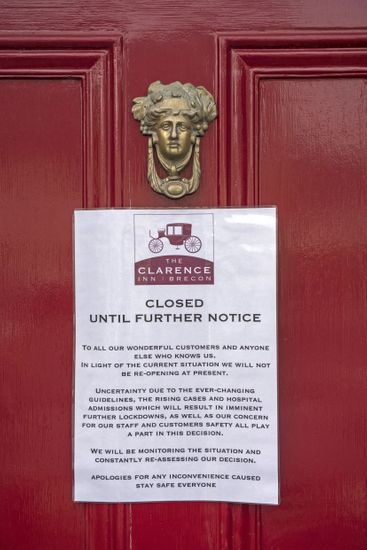 Closed Until Further Notice Sign Explanation Editorial Stock Photo ...
