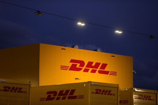 Dhl Company Logo Seen Deutsche Post Editorial Stock Photo - Stock Image ...