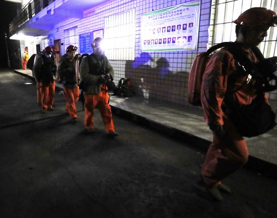 Rescuers Work Site Coal Mine Accident Editorial Stock Photo - Stock ...