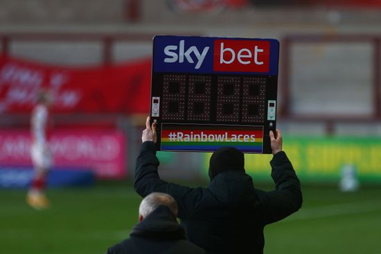 Efl Digital Substitution Board Stonewall Uk Editorial Stock Photo ...