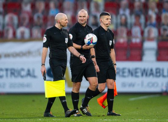 Referee Robert Madley Two Assistant Referees Editorial Stock Photo ...