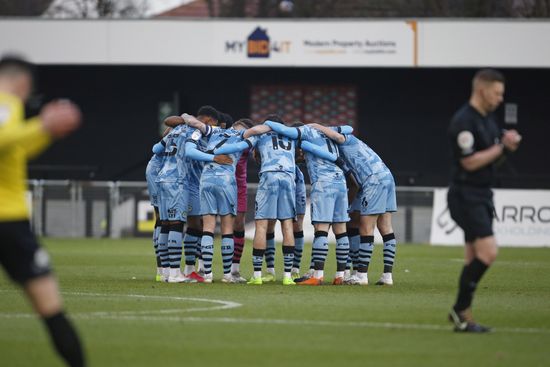 Forest Green Players Huddle Before Kick Editorial Stock Photo - Stock ...
