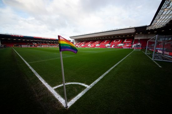 General View Ashton Gate Rainbow Flag Editorial Stock Photo - Stock ...