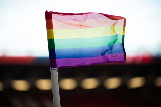 General View Ashton Gate Rainbow Flag Editorial Stock Photo - Stock ...