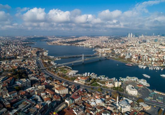 General View Golden Horn Seen During Editorial Stock Photo - Stock ...