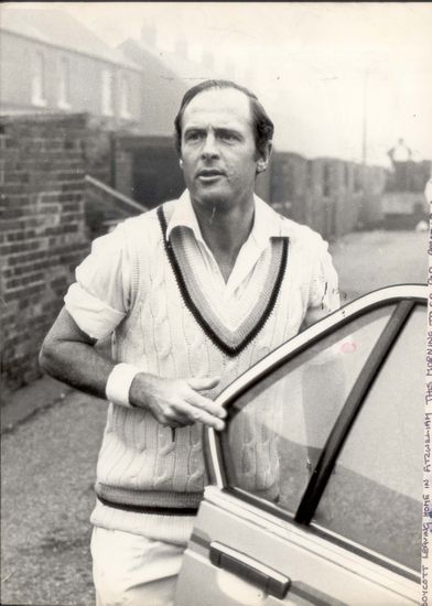 Cricketer Geoff Boycott Leaving Home Fitzwilliam Editorial Stock Photo ...