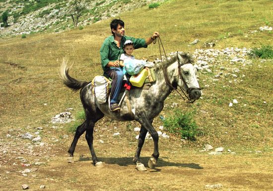 Farmer His Son Base Shkelzen Mountain Editorial Stock Photo - Stock ...